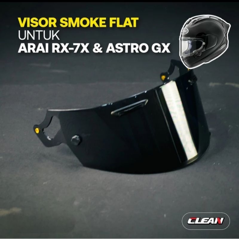 Jual Kaca Helm Arai RX-7X / Astro Gx Flat CLEAN Smoke | Shopee Indonesia