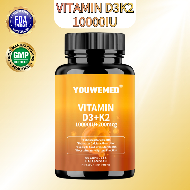 Jual Vitamin D3 + K2 10,000 IU, Meningkatkan Kesehatan Tulang dan ...