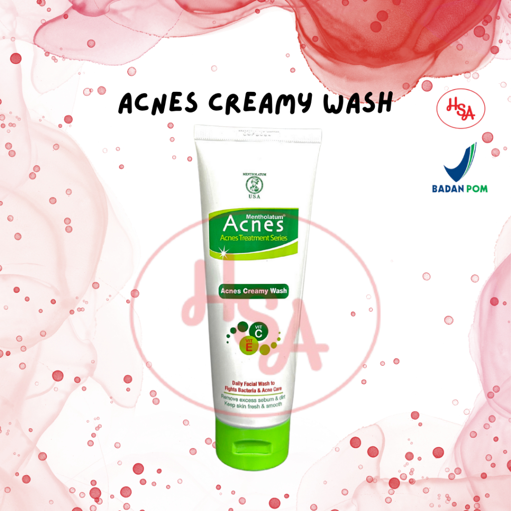 Jual Acnes Creamy Wash 100 GR / Facial Wash Anti Acne / Acne Care ...