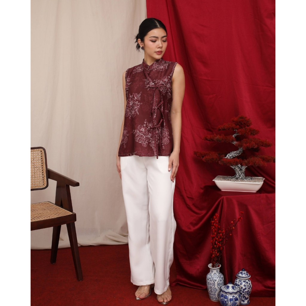 Jual [ Canary ] Jun Top / Atasan Wanita / Cheongsam Top / Blouse Wanita ...