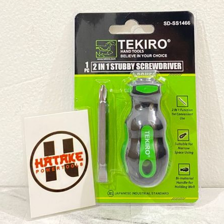 Jual TEKIRO Obeng Kecil Cebol Obeng Mini Bolak Balik 2in1 Stubby ...