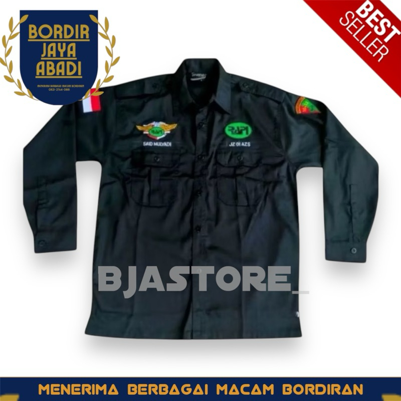 Jual Kemeja Rapi Full Bordir Logo Free Nama | Shopee Indonesia