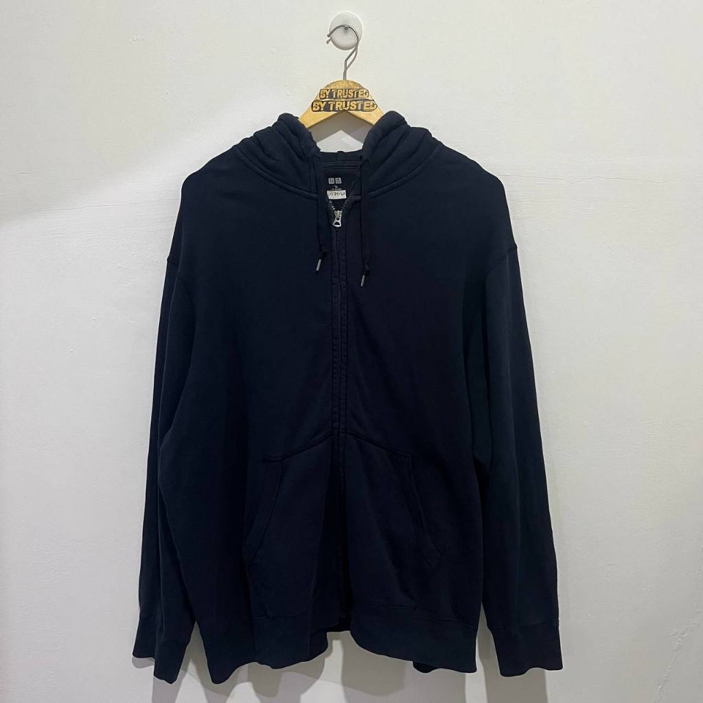 Jual UNIQLO Zip Hoodie - UNIQLO Jaket - UNIQLO Hoodie - NAVY Pekat ...