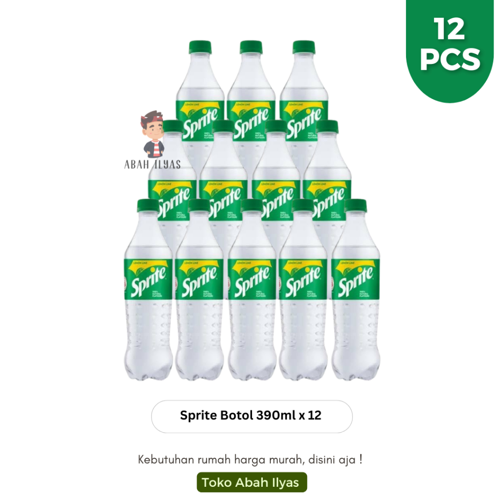 Jual Sprite Botol 390ml isi 12Pcs | Shopee Indonesia