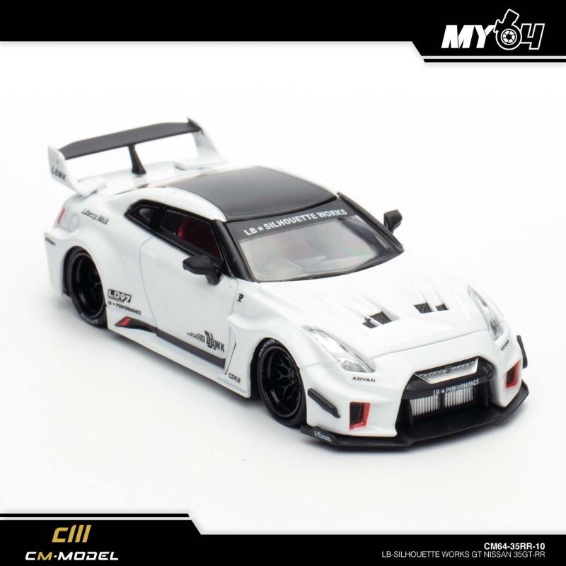 Jual CM Model LB-Silhouette Nissan 35GT-RR R35 Advan Putih White SEGEL ...