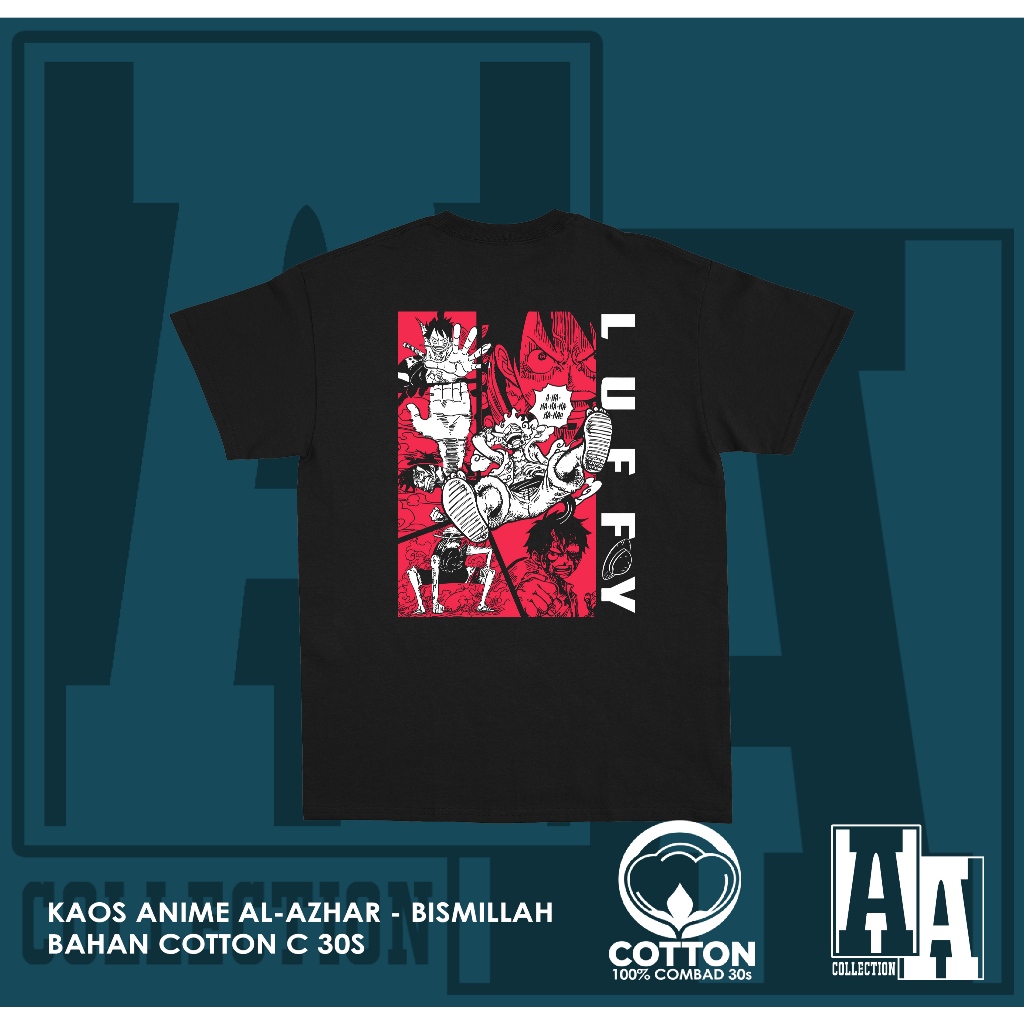 Jual AL - AZHAR COLLECTION | KARAKTER MONKEY D LUFFY | COTTON COMBED ...