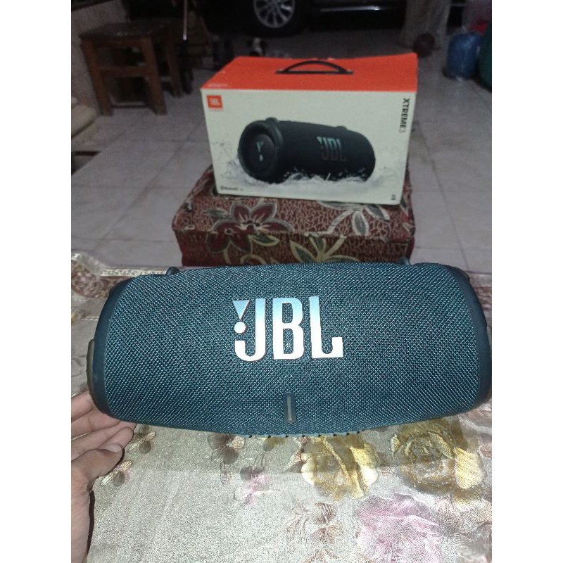 Jual JBL Xtreme 3 Blue Second Fullset Good Condition | Shopee Indonesia
