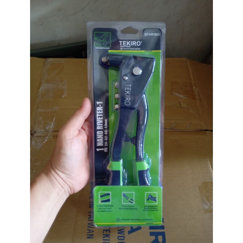 Jual Tekiro Tang paku rivet Hand riveter Japan Standar | Shopee Indonesia