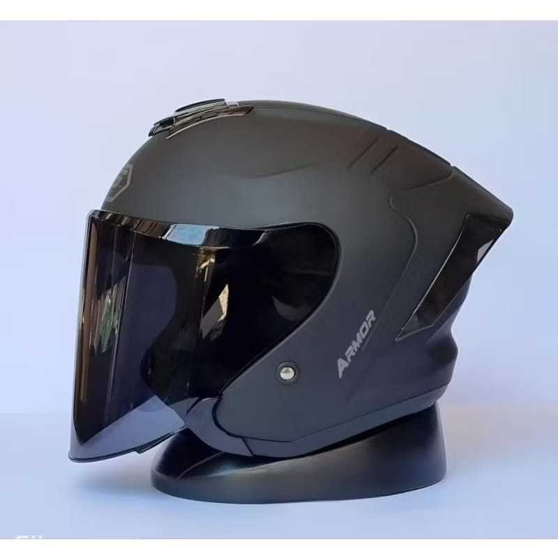 Jual Helm JS ARMOR POLOS/SOLID Half Face / Helm Half Face Pria Wanita ...