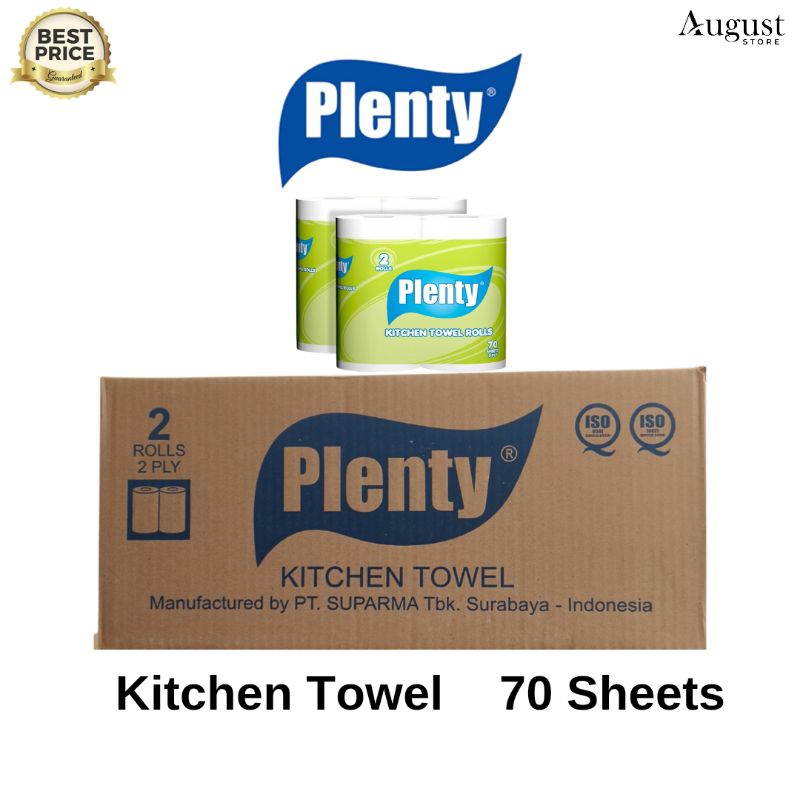 Jual [1 DUS] Tissue Plenty Kitchen Towel Isi 70 Sheets / 2 Rolls ...