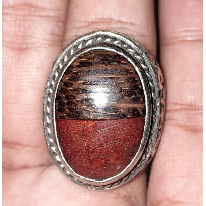 Jual cincin stigi lewung antik unik bertuah alami (gabungan kayu stigi ...