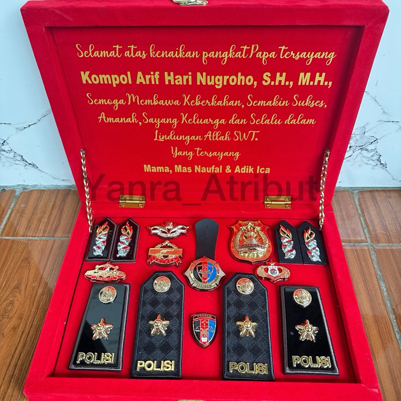Jual Set box pangkat polisi kompol akbp pdh pdu Polri | Shopee Indonesia