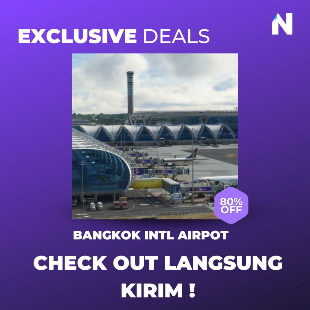 Jual Flight Simulator 2020 Bangkok International Airport Add on ...