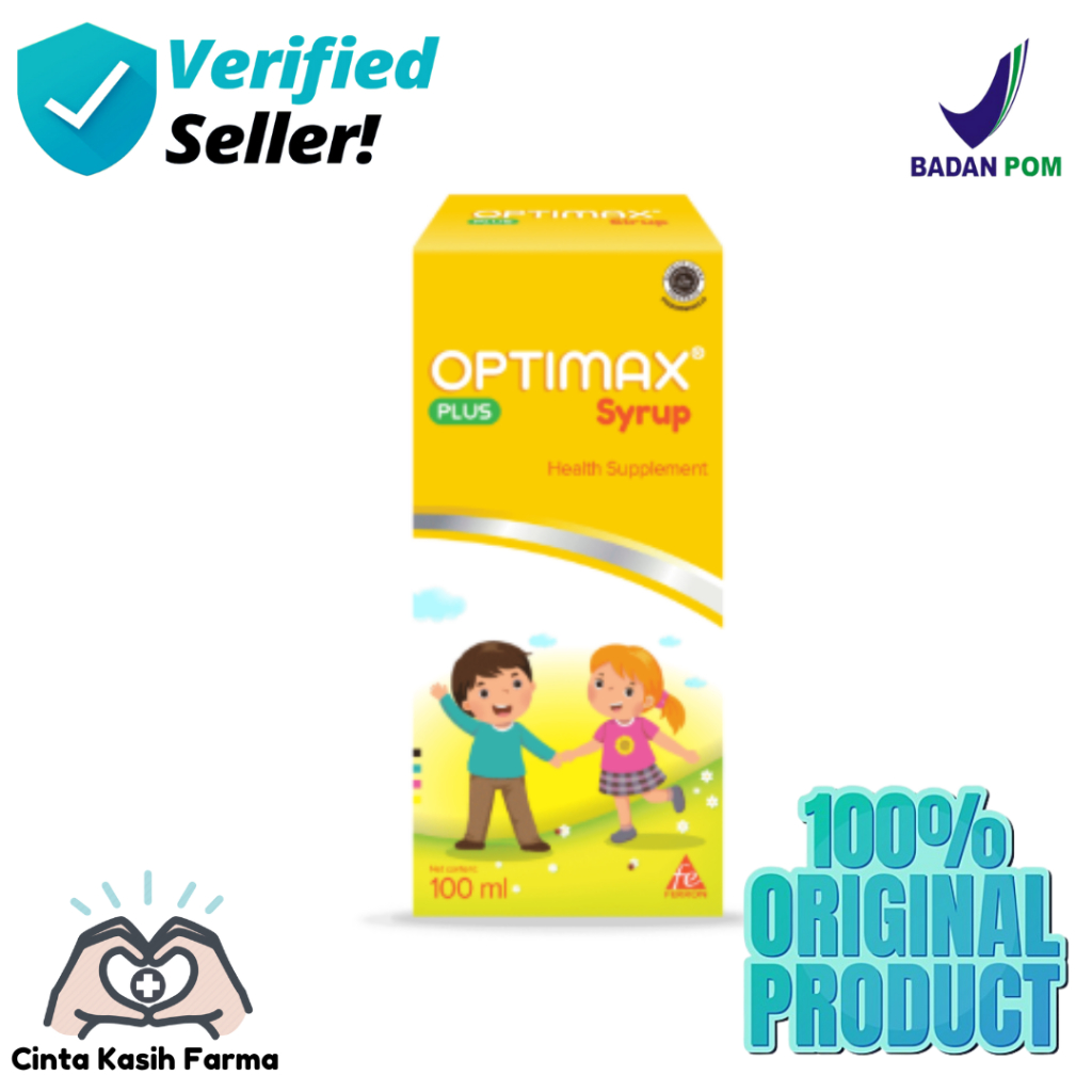 Jual Optimax Plus Syrup/Sirup 100ml - Vitamin Kesehatan Mata Untuk Anak ...