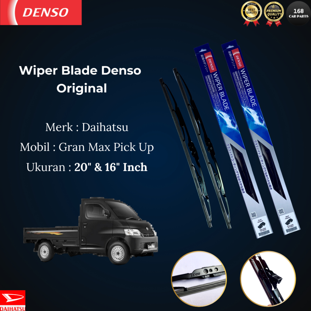 Jual Wiper Blade Denso Original Daihatsu Gran Max Pick Up - Ukuran 20 ...