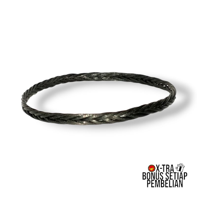 Jual Gelang Simpai 3 Double Hitam Resam/Rotan Asli - Kerajinan Tangan ...