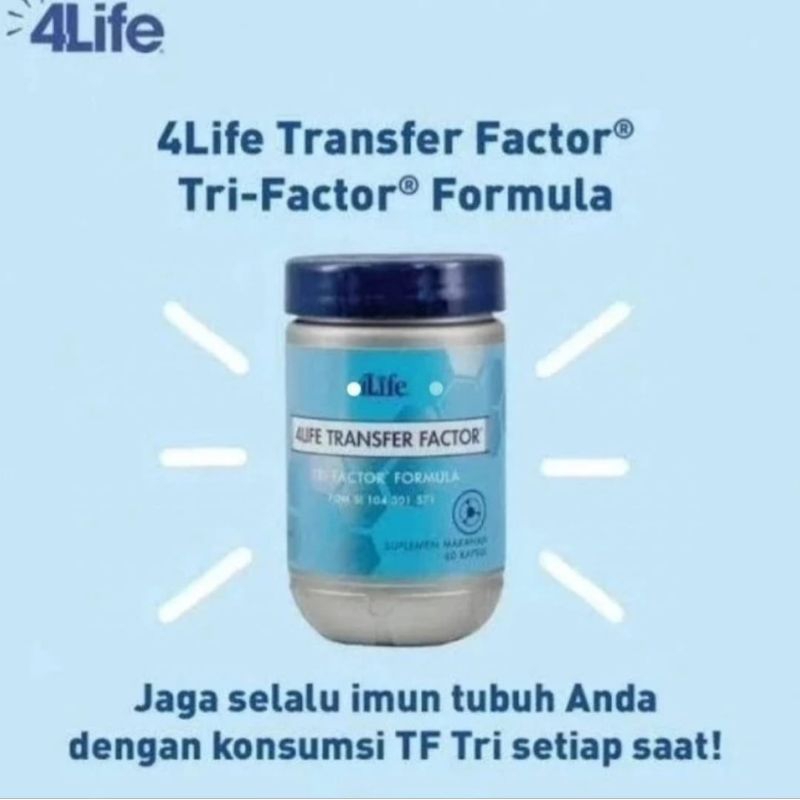 Jual 4Life Tranfer Factor Tri Formula 60 kapsul Original | Shopee Indonesia