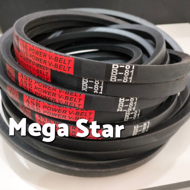 Jual V BELT VAN BELT B 81 B81 B-81 merk ASB FAN BELT / TALI KIPAS ...