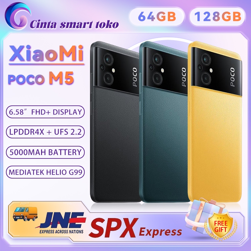 Jual XIAOMI POCO M5 Ram 4/128GB 4/64GB BARU ORIGINAL100% NEW Fullset ...