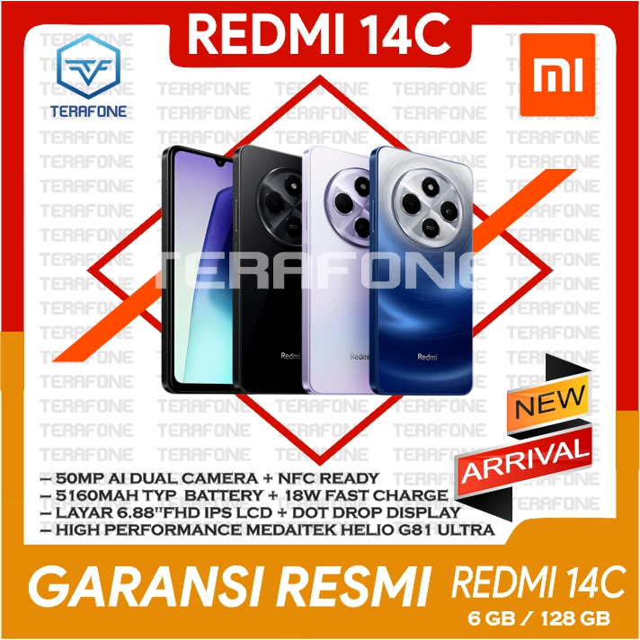 Jual XIAOMI REDMI 14C RAM (6/128 GB) (8/256 GB) GARANSI RESMI TERMURAH ...