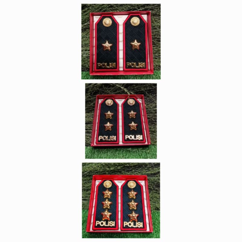 Jual Pangkat PDU Perwira Polri Kompol Akbp Kombes Model Lis Merah ...