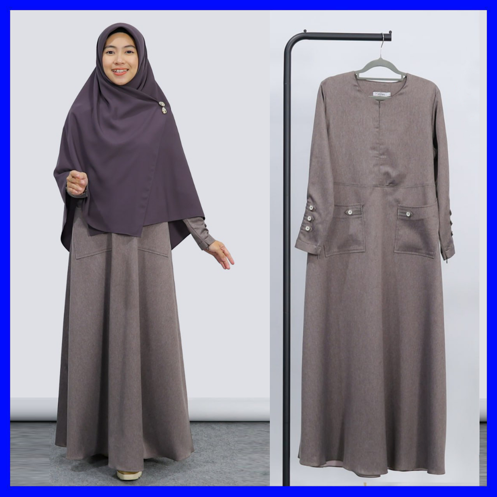 Jual Gamis Formal Trendy Syari / Gamis Denim Silk Adem / Gamis Zulfa by ...