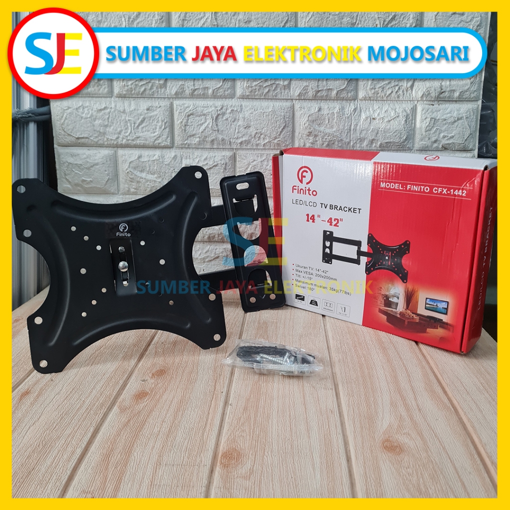 Jual Bracket Dinding TV 14-42 inch / Bracket TV Belalai Finito CFX-1442 ...