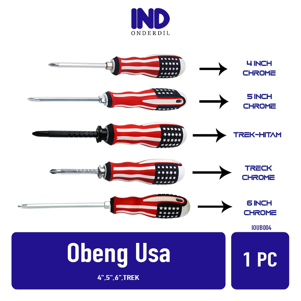 Jual Obeng Bendera USA-Amerika 2 Way Magnet Bolak-Bulak-BB Balik 4 5 6 Inch Treck Trek Track ...