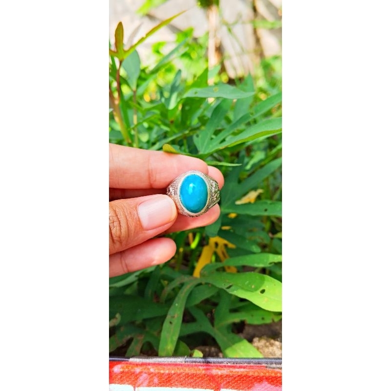 Jual cincin batu akik bacan Doko ring 9 dim 11x10x8 | Shopee Indonesia