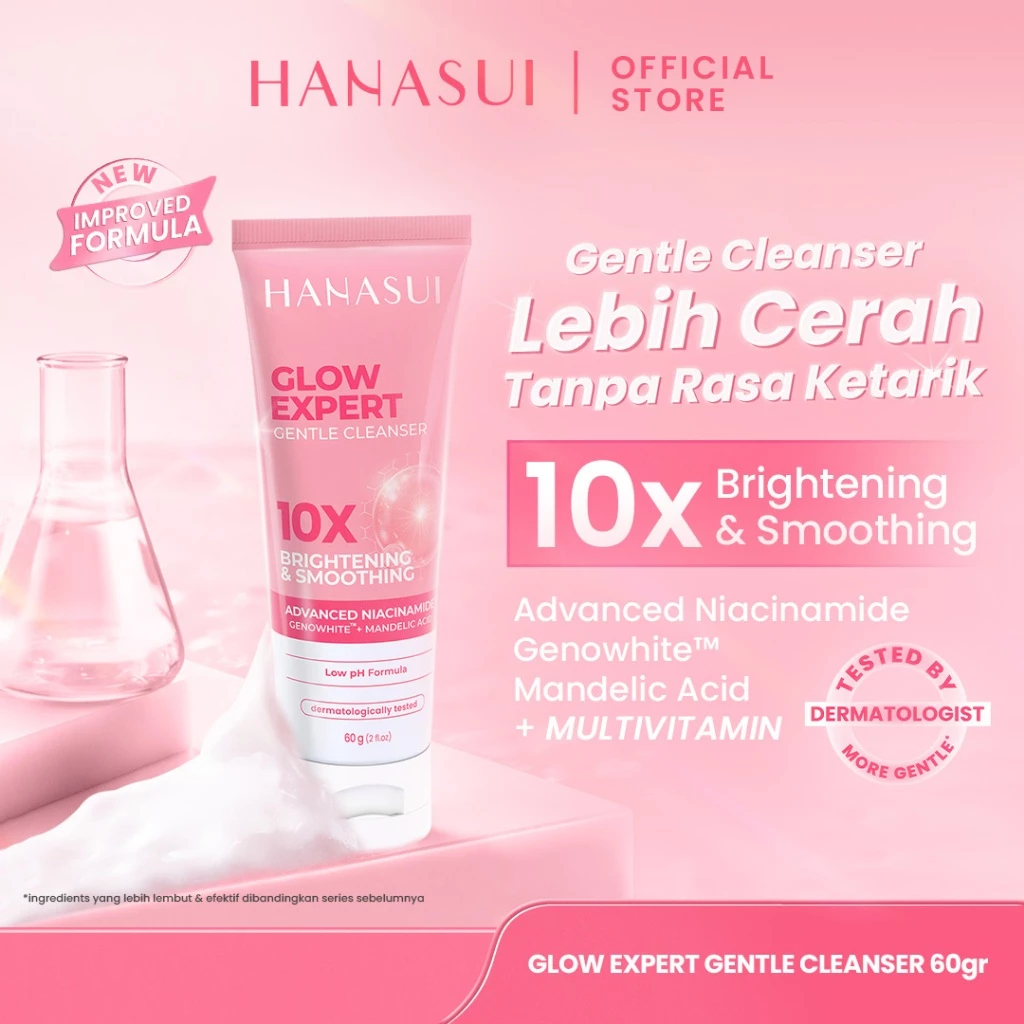 Jual Hanasui Glow Expert Facial Wash,Toner,Day Cream ,Night Cream | Shopee Indonesia