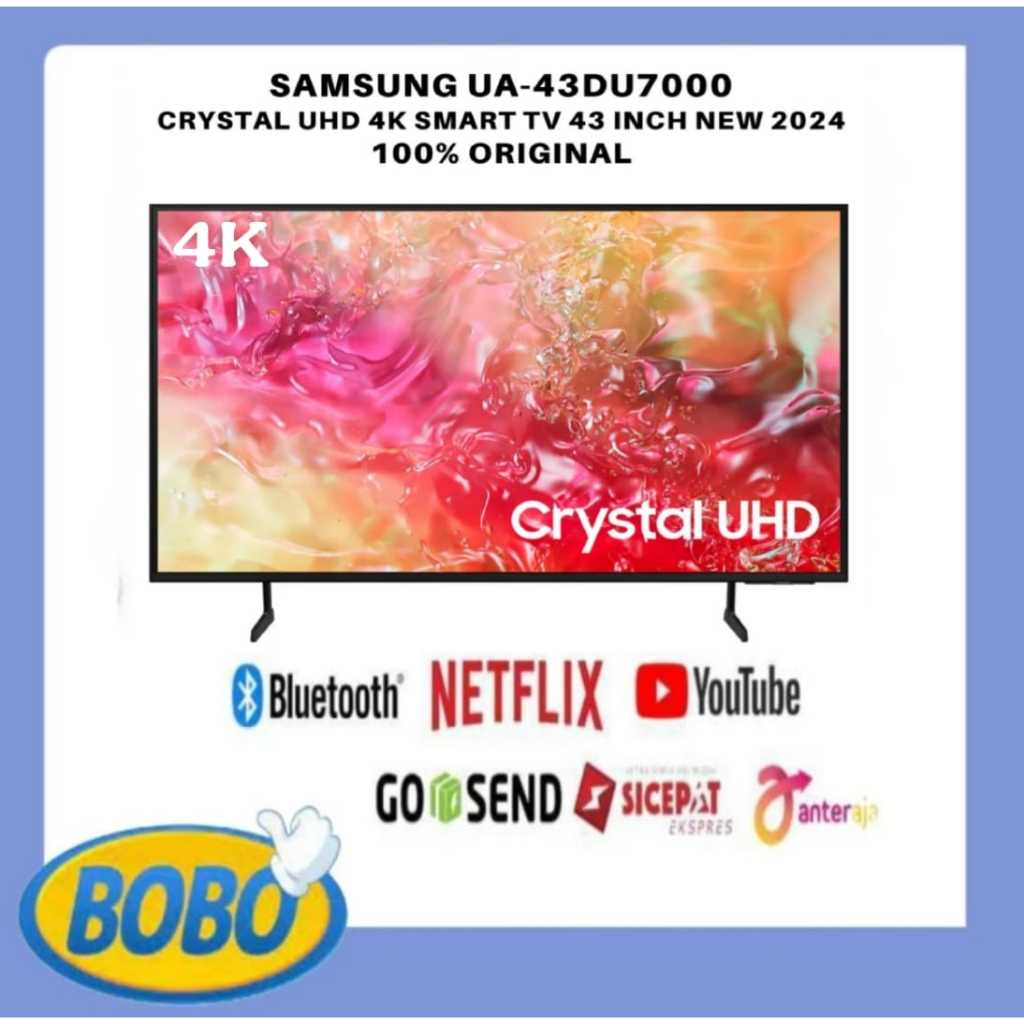 Jual SAMSUNG 43DU7000 SMART LED TV 43 Inch Crystal UHD 4K - UA43DU7000/UA43AU7002/UA43CU7000 ...