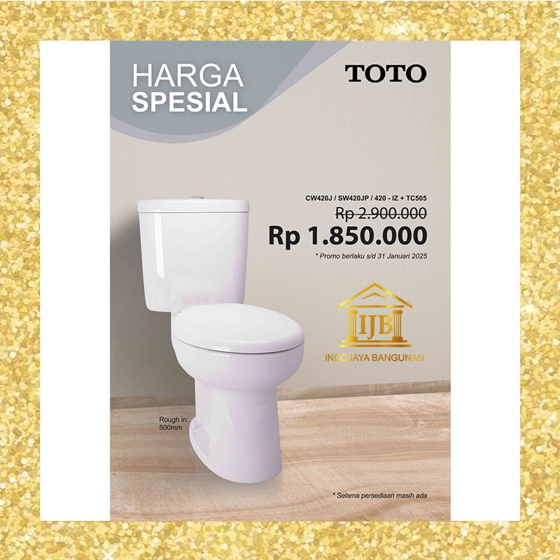 Jual Closet Kloset Toilet Duduk TOTO CW 420 J / CW420J | Shopee Indonesia