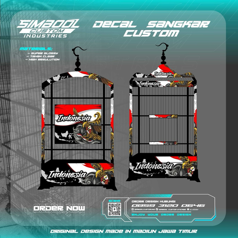 Jual Decal Sangkar Kosan!! Super Glossy & High Resolution | Shopee ...