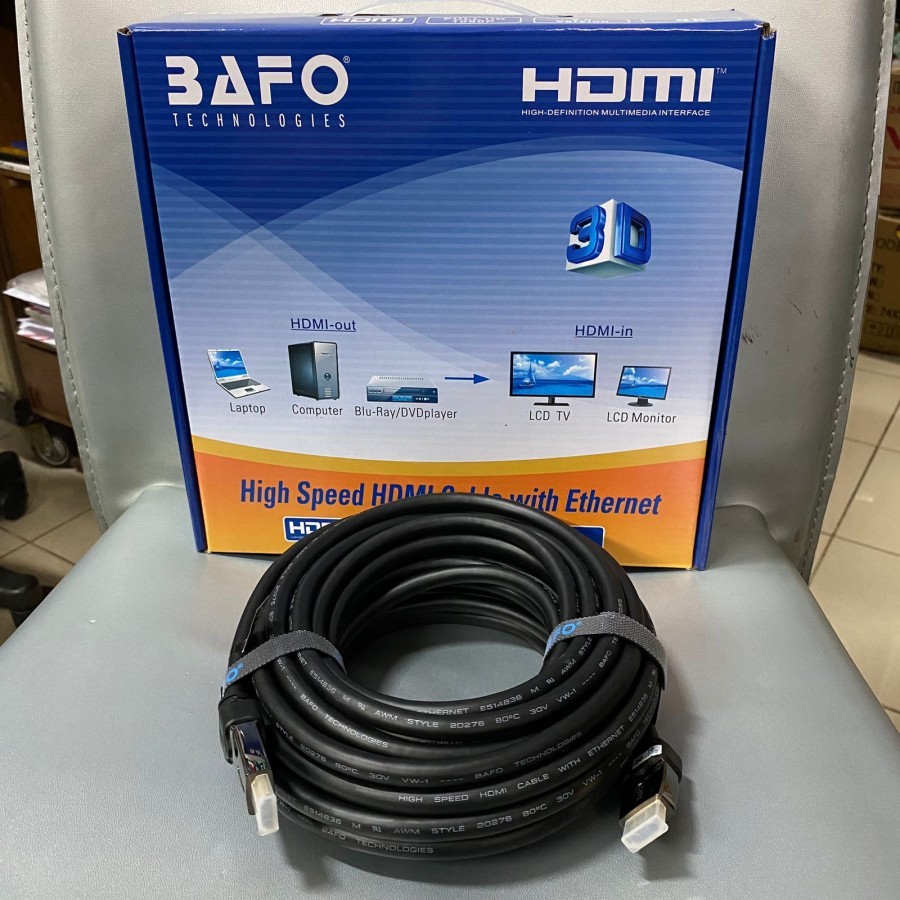 Jual KABEL HDMI BAFO 15 50 30 40 20 10 METER ORIGINAL | Shopee Indonesia