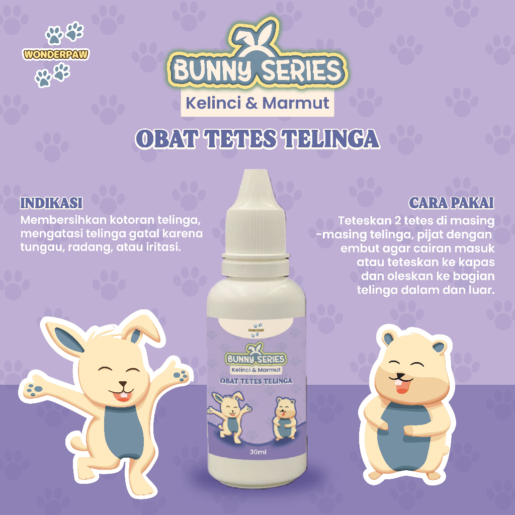 Jual Wonderpaw Bunny Series Obat Tetes Telinga, Telinga Infeksi Kelinci ...
