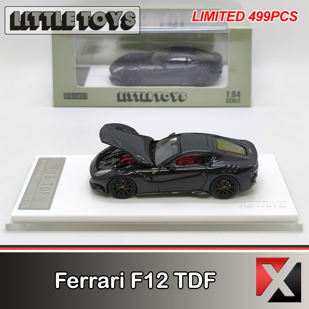 Jual LITTLE TOYS 1:64 Ferrari F12 TDF Full Carbon Openable Engine Hood | Shopee Indonesia