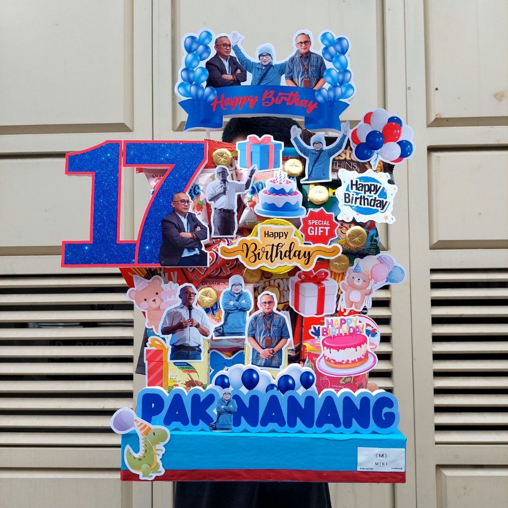 Jual Mading Snack Custom Tema Apapun / High Wall Snack Birthday Ulang ...
