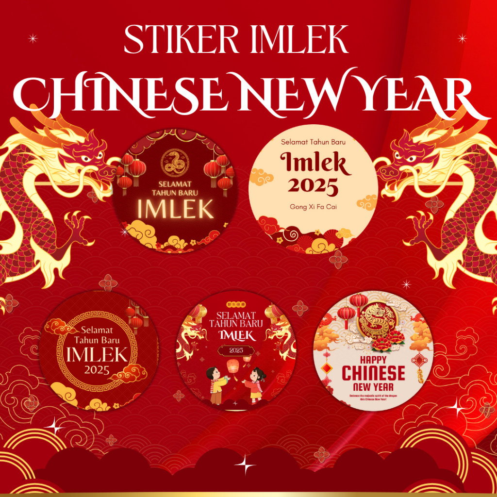 Jual STIKER IMLEK GONG XI FACAI 2025 | SHIO ULAR | STIKER CHINESE NEW ...