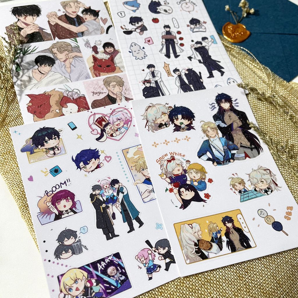 Jual Stickers sheets- ORV/ S class /Genshin Impact/ Shxtou/ Honkai Star ...