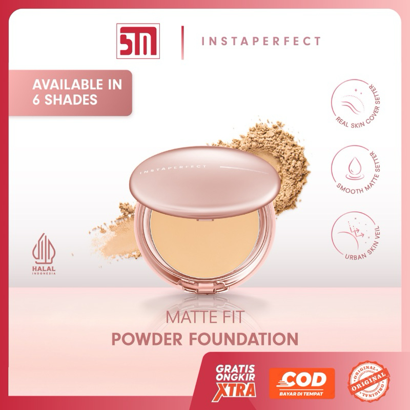 Jual Instaperfect Matte Fit Powder Foundation | Shopee Indonesia