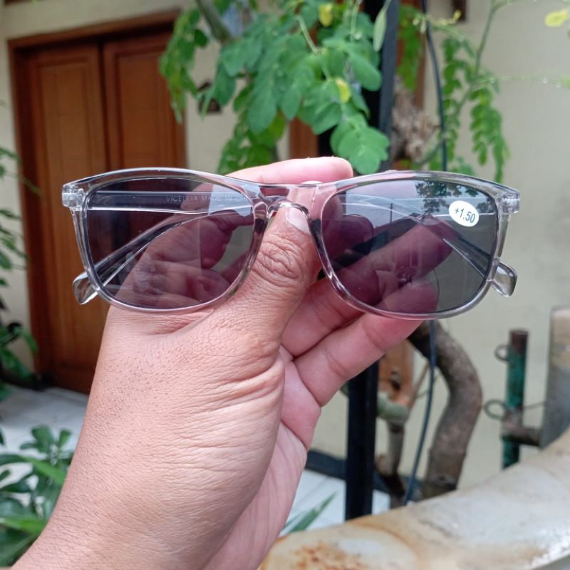 Jual Kacamata Baca Doubel Fokus Lensa Warna / Kacamata Plus Baca dan ...