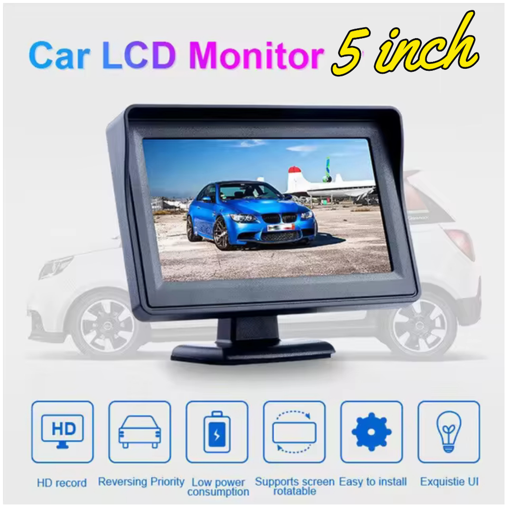 Jual PROMO Taffware Monitor Parkir Mobil 5 Inch Rear View Parkir Mobil ...