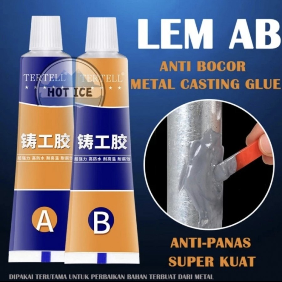 Jual Lem AB Epoxy Lem Besi Lem Baja Lem Matrial Serbaguna 100g | Shopee ...