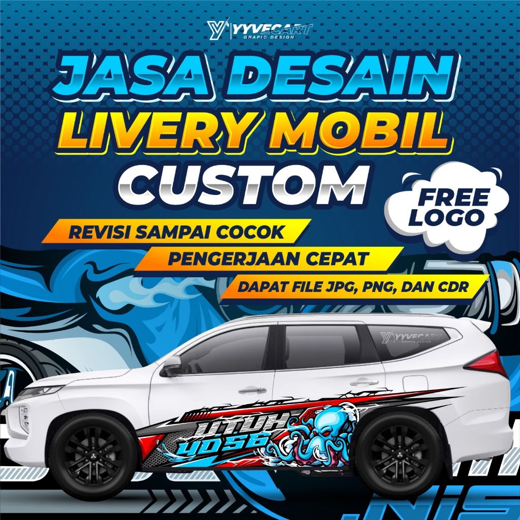 Jual JASA DESAIN GRAFIS, DECAL LIVERY MOBIL CUSTOM SUKA SUKA | Shopee ...