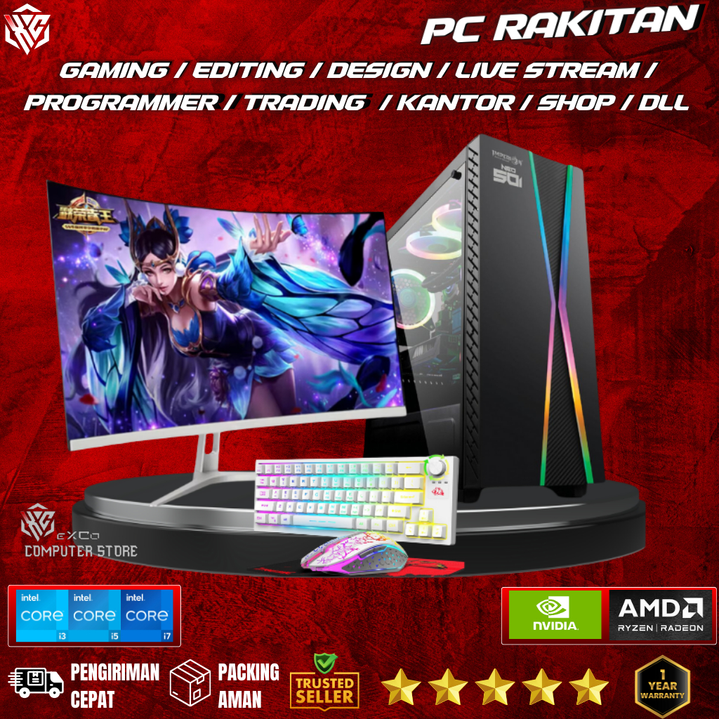 Jual Pc Gaming Fullset CORE i5 Ram 8Gb VGA GT 730 2GB DDR5 Ssd Hdd ...