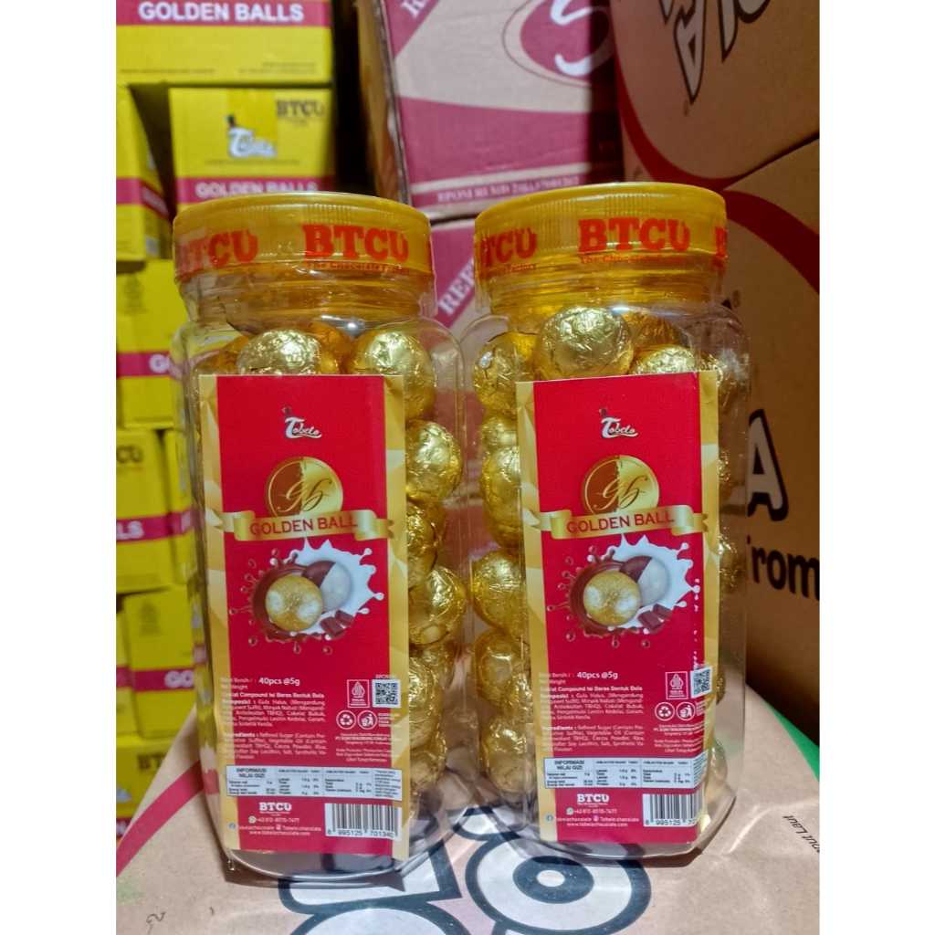 Jual TOBELO coklat goldenballs per toples 40 pcs. | Shopee Indonesia