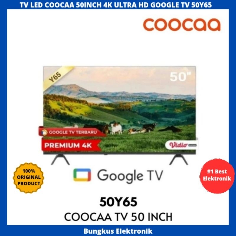 Jual TV LED COOCAA 50INCH 4K UHD GOOGLE TV 50Y65 TV COOCAA 50 INCH ...