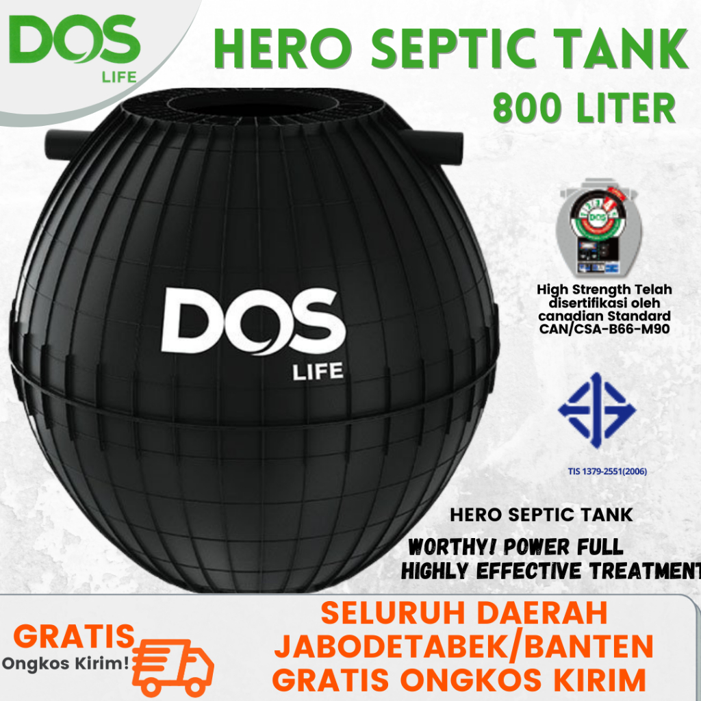 Jual DOS - Septic Tank Hero 800 Liter Tangki Septik | Shopee Indonesia
