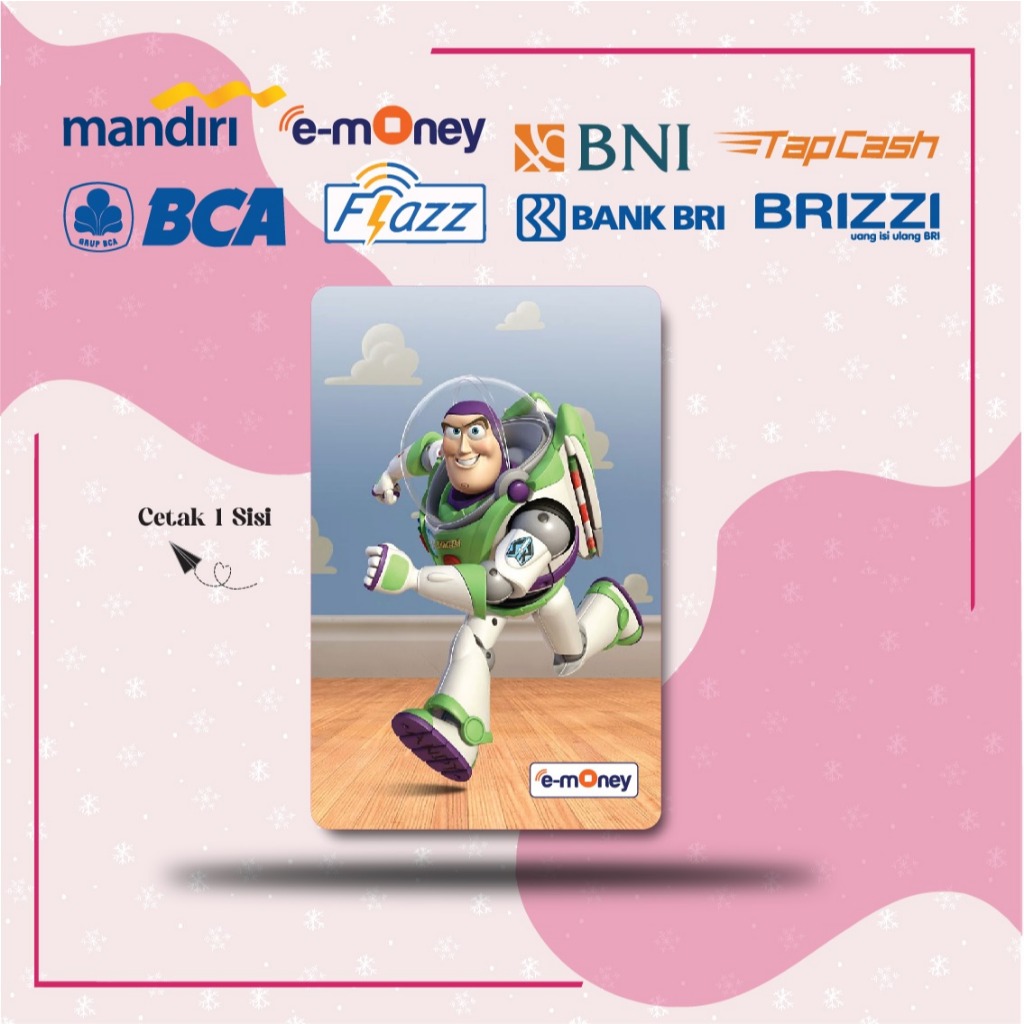 Jual KARTU EMONEY TOY STORY BUZZ LIGHTYERS ETOLL MANDIRI FLAZZ BCA GEN ...