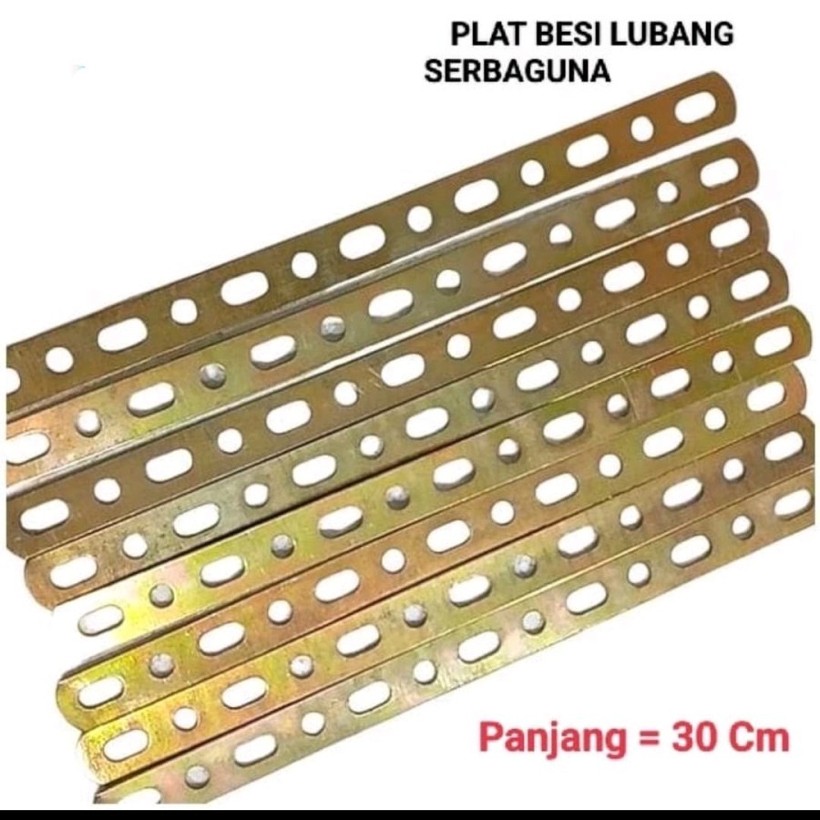 Jual Plat Bracket Breket Panel Bolong Lobang Besi Serba Guna | Shopee ...